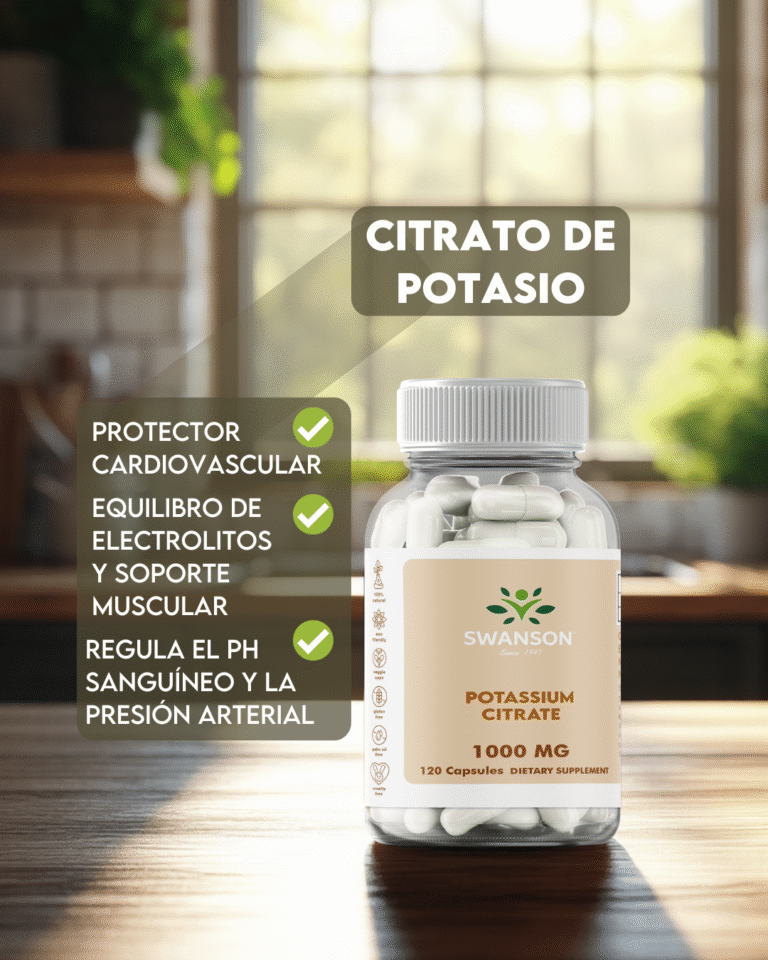 Citrato de Potasio 1000mg | Suplementos Naturales Paraguay